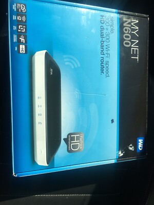 WD My Net N600 HD Dual Band Router Wireless N WiFi Router WDBEAV0000NWT ...