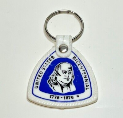 Vintage United States Bicentennial 1776-1976 Souvenir Key Chain Ring B ...