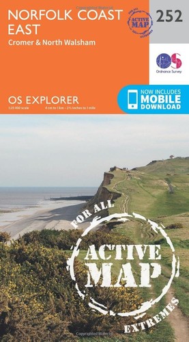 Os Active 252 Norfolk Coast East by Ordnance Survey | Sheet Map | 2015 ...