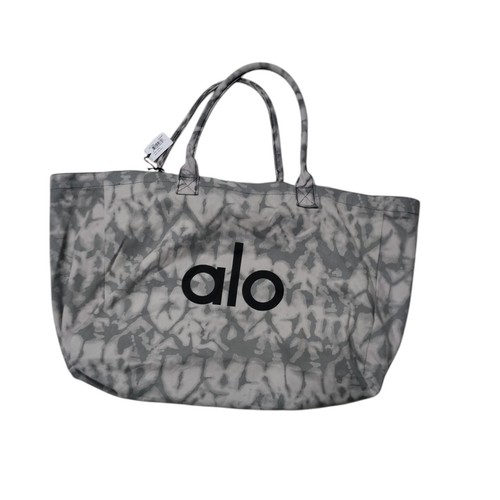 NWT Alo Yoga Shopper Tote Canvas Travel Bag Gray Tye Dye | eBay