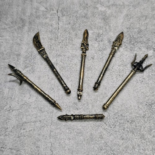 6pack Weathered Polearms Blocks Weapons for Minifigures Ga7wap3 Spear ...