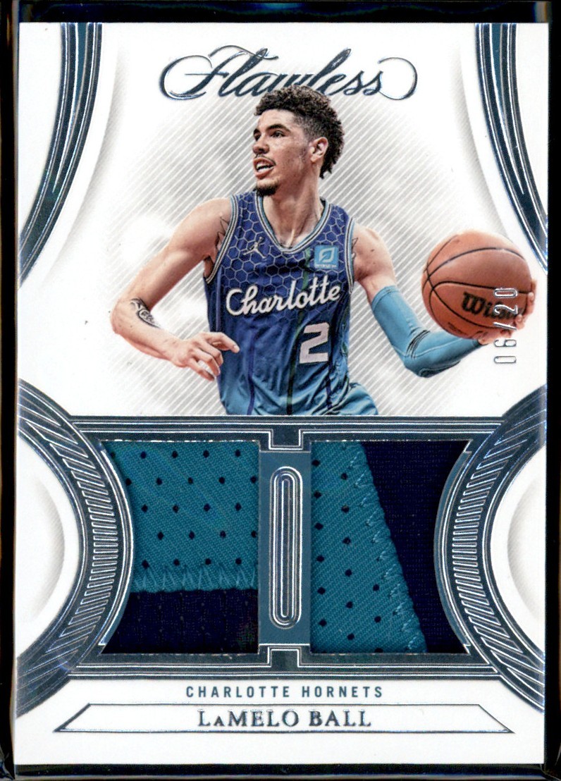 2021-22 Panini Flawless - Dual Patches LaMelo Ball #DP-LMB /20 (MEM ...