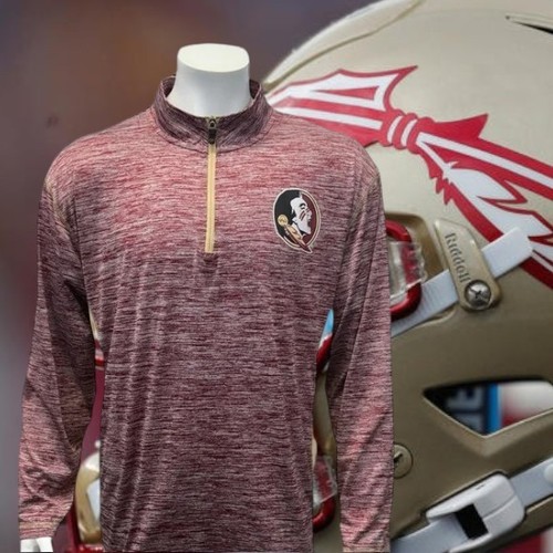 Florida State University FSU Noles 1/4 Zip Pullover Lightweight Jacket ...