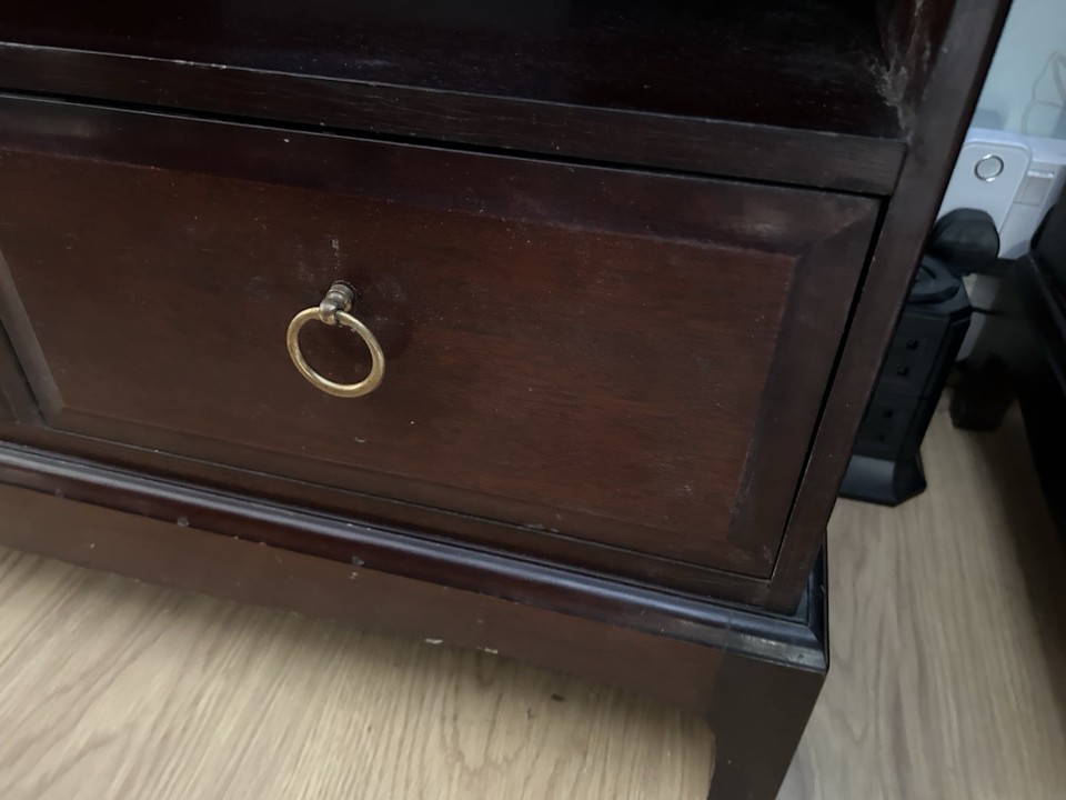 Stag Minstrel Tv Stand Hi-fi Cabinet Unit With Two Drawers Sideboard ...