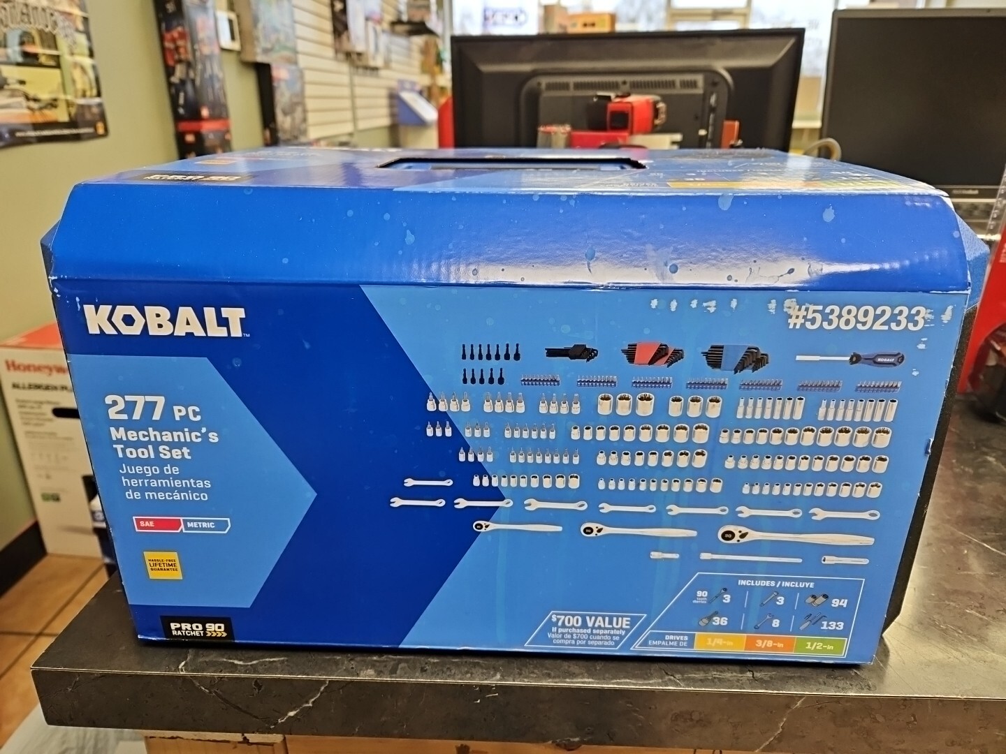 KOBALT 277 PIECE MECHANIC'S TOOL SET - SAE - METRIC - IN HARD CASE ! | eBay