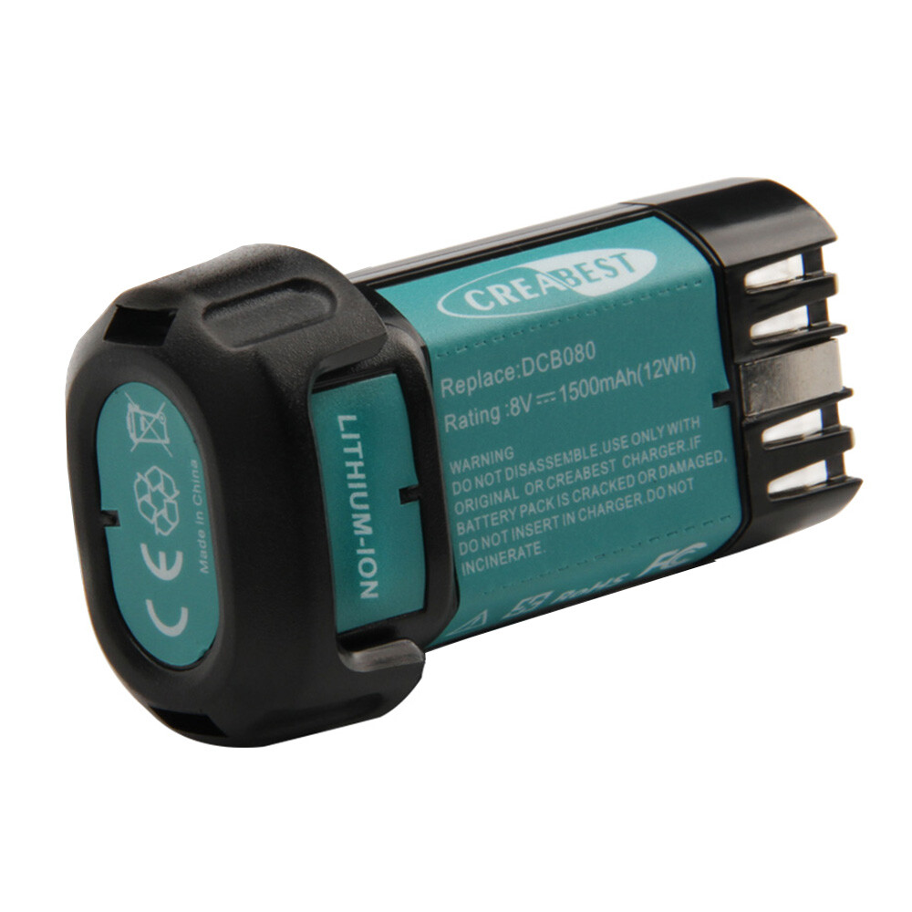 8V 1500mAh Battery/Charger For Dewalt DCB080 DCF680N1 DW4390 DCF680N2 ...