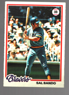 1978 Topps Sal Bando #265 baseball card Milwaukee Brewers | eBay
