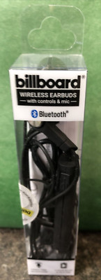 Billboard Bluetooth Wireless Earbuds with Controls & Mic 3 Hr Music ...