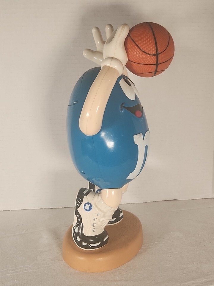 Vintage M&M Peanut MM Blue Basketball Player Candy Dispenser ...