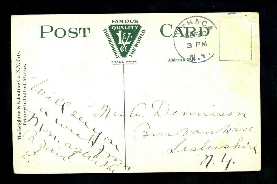 New York NY postcard Ithaca, Cornell University McGraw Hall Vintage Leighton | eBay