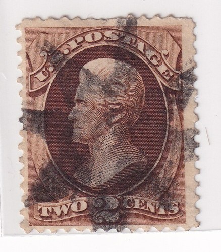 USA stamps - Presidents - Andrew Jackson 2C- Fancy Cancel - 8 points ...