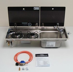 DOMETIC SMEV 9722 RIGHT SINK HOB & TAP COMBINATION KIT FOR CAMPERVANS ...