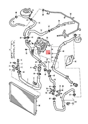 NUEVA MANGUERA REFRIGERANTE VW TIGUAN CON ACOPLAMIENTO DE LIBERACIÓN ...