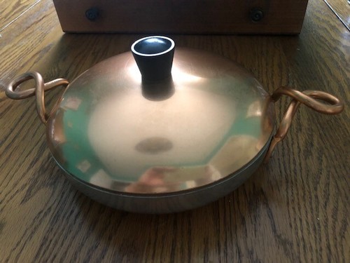 VINTAGE HALLITE 7" WEAREVER ALUMINUM PAN W/COPPER COLOR LID | eBay