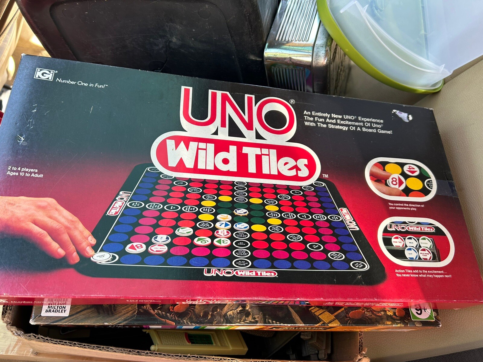 UNO Wild Tiles Board Game By International Games Complete Vintage 1984 ...