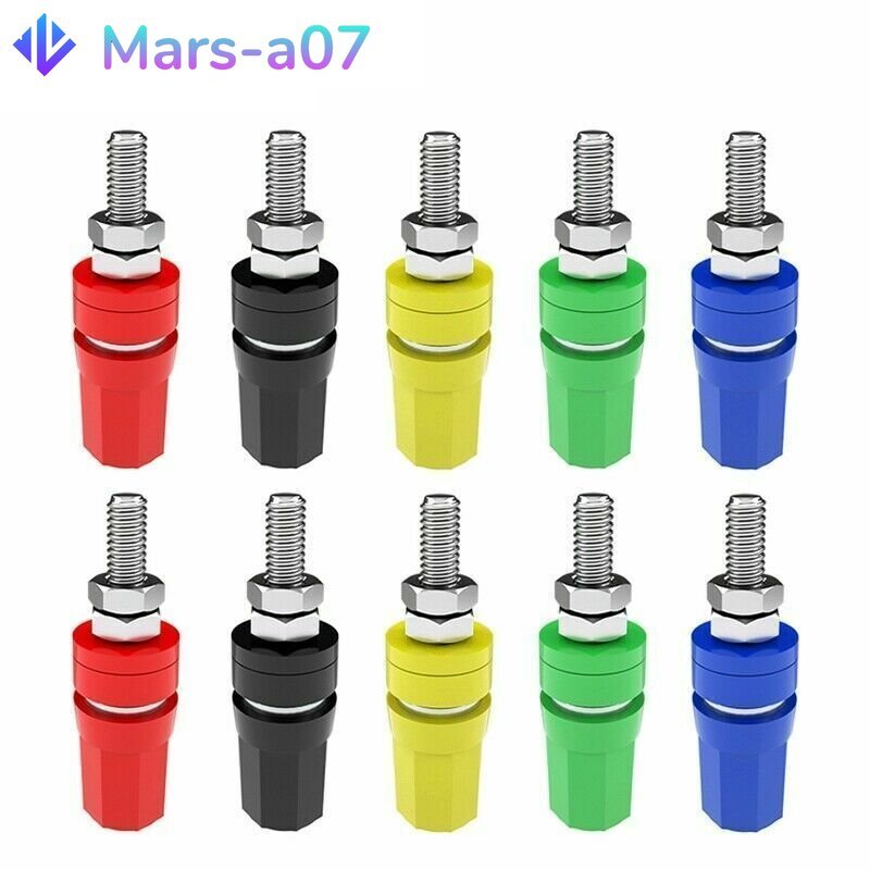 10PCS High Quality 4mm Binding Post Banana Socket Panel Mount Test ...