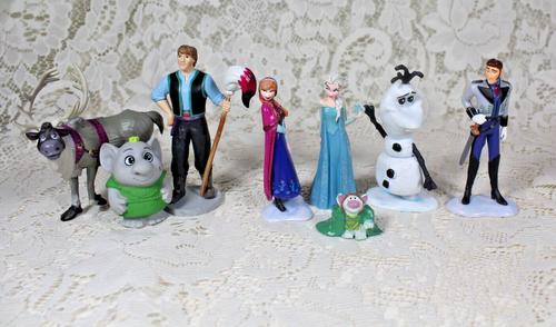 Disney Frozen Lot Of 6 PVC Toy Figures Olaf Sven Anna Kristoff | eBay