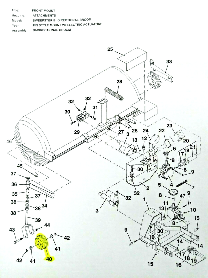 Grasshopper OEM Deck Wheel & Tire Assy. 484040 For 9548/52/61 & 9648/52 ...