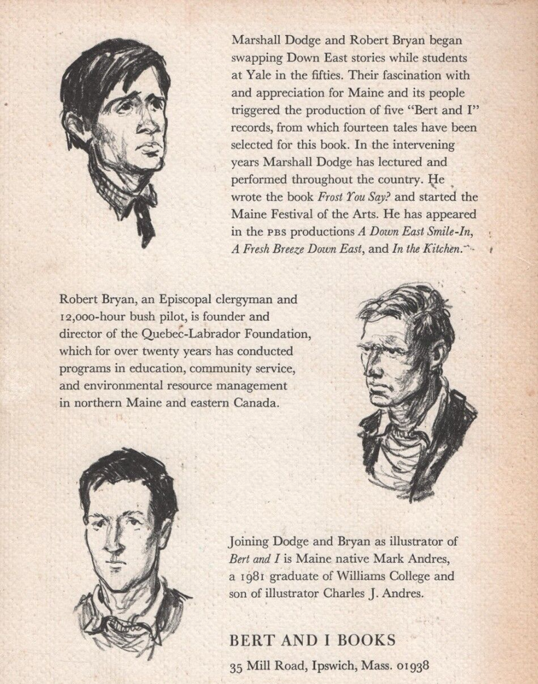 Bert and I and Other Stories from Down East ~ Robert Bryan & Marshall ...