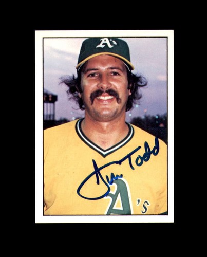 Jim Todd Signed 1975 SSPC Oakland Athletics Autograph | eBay