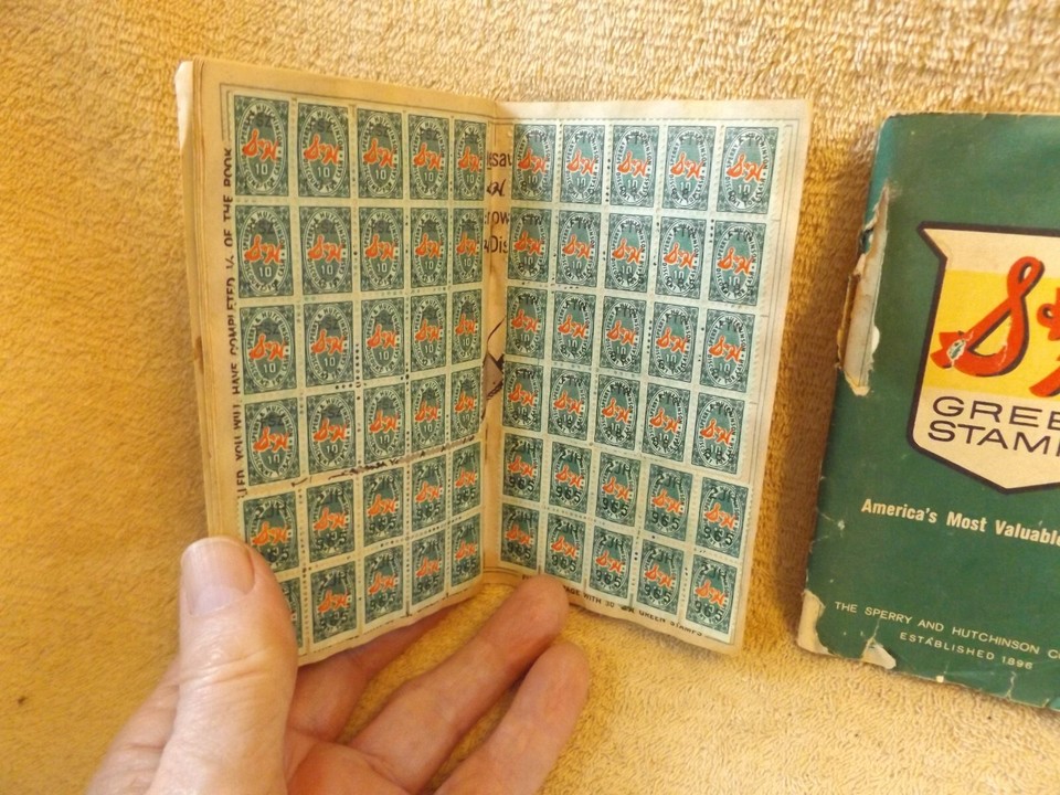 Lot of 2 Full S & H GREEN STAMPS Books dated 1961 and 1962 | eBay