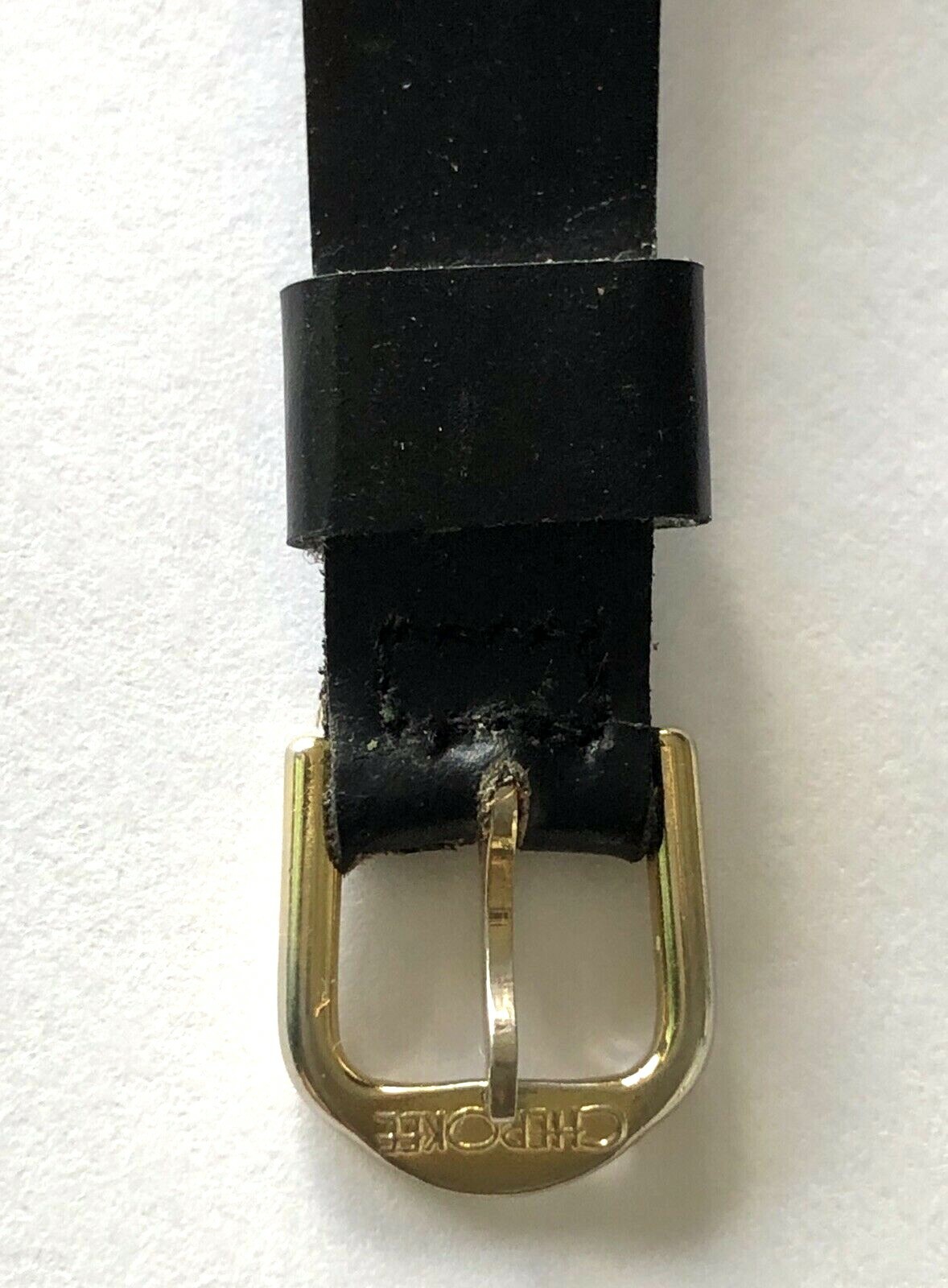 Cherokee Quartz Date Half Moon Ladies Watch PC23 V-13 32 187 Runs Small ...