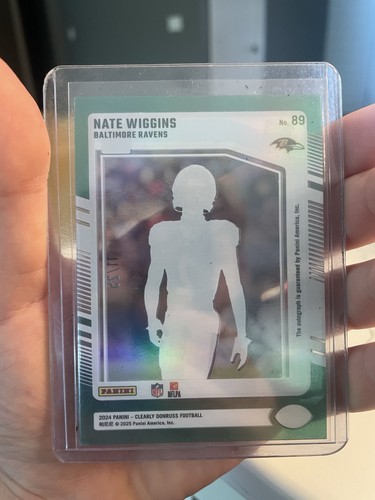 2024 Panini Clearly Donruss Rated Rookie Autograph Nate Wiggins #89 ...