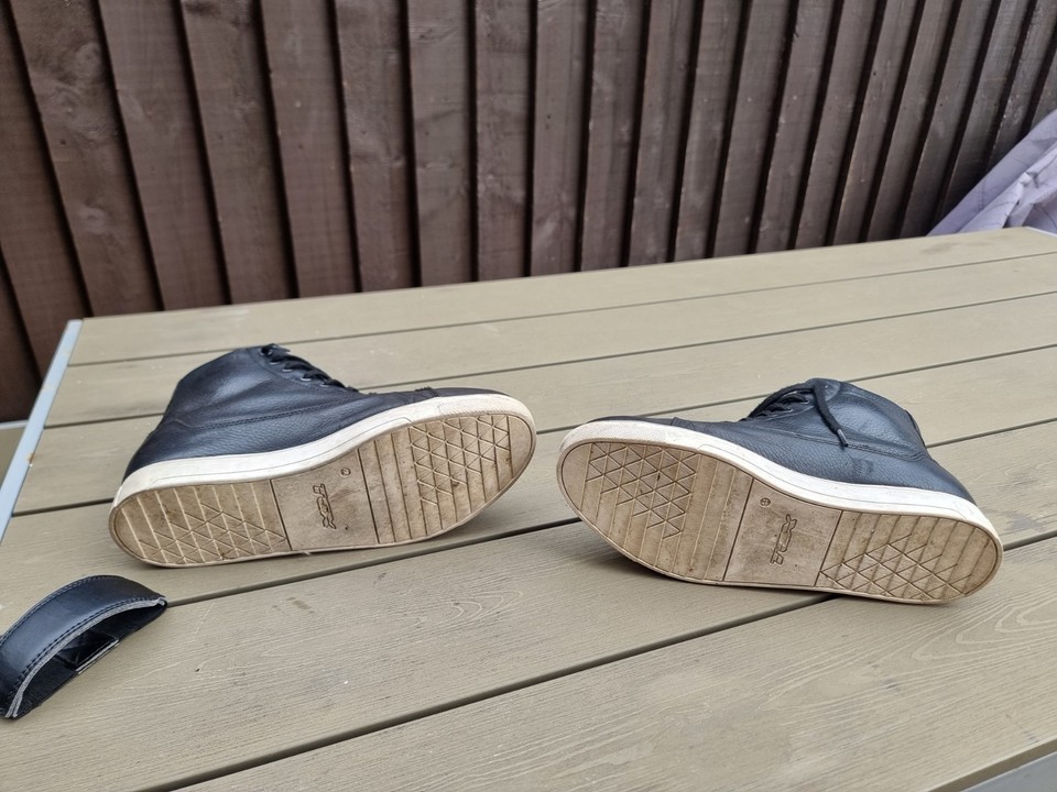 TCX Waterproof Motorcycle Boots Men, UK Size 9.5, EU 44, Brown Leather ...