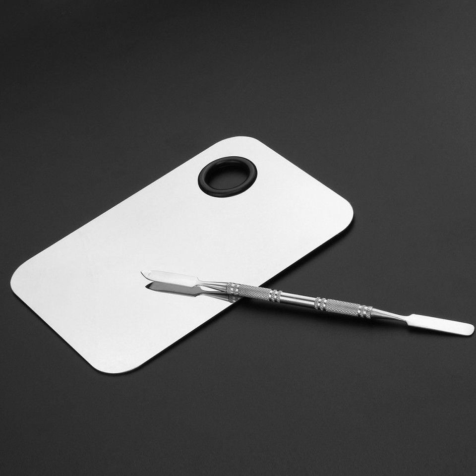 Stainless Steel Color Mixing Stick Tiny Spatulas for Cosmetics Makeup ...