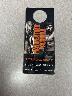 DO NOT DISTURB HOTEL DOOR SIGN MAYWEATHER PACQUIAO MAY 2015 MGM GRAND ...