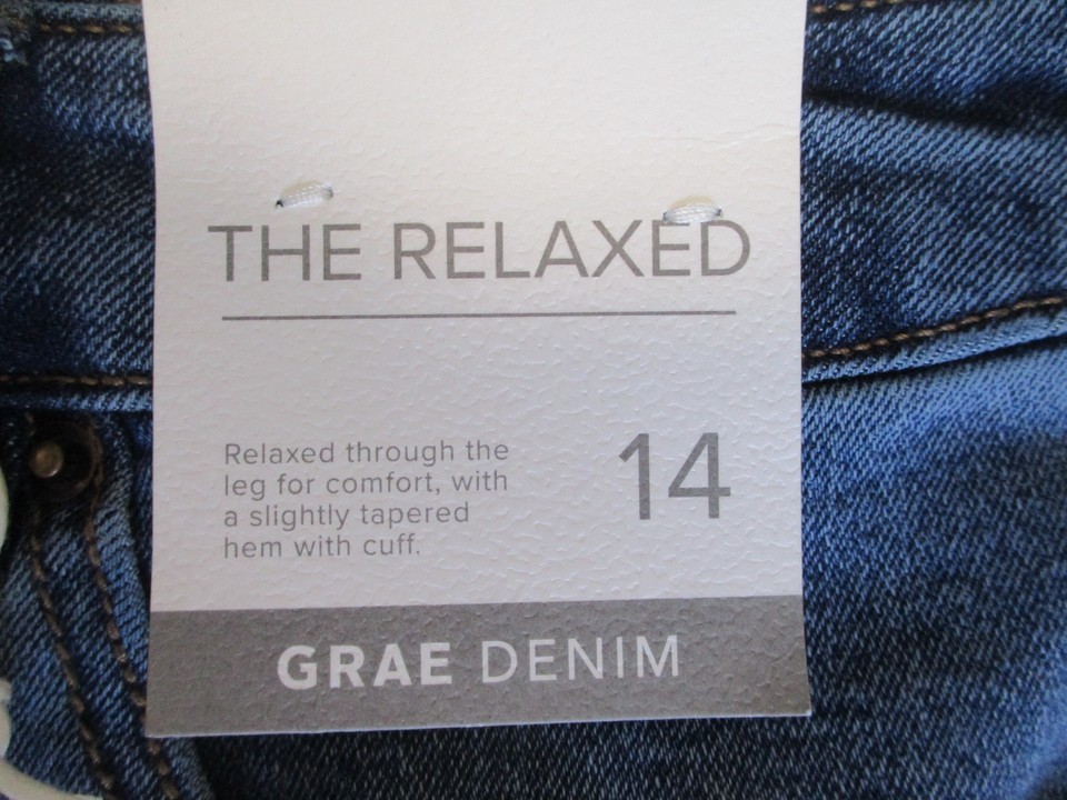 NEW WITH TAGS SUZANNE GRAE SIZE 14 MID DENIM ANKLE LENGTH JEANS ...