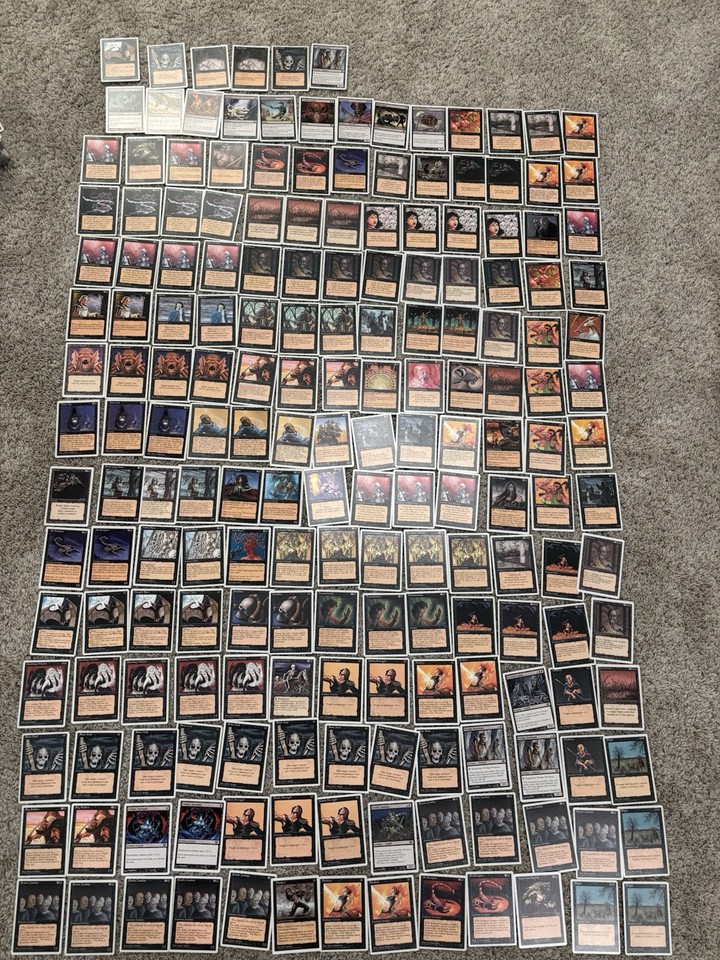 ***900+ VINTAGE WHITE BORDER MTG CARD LOT***BULK MAGIC PLAYED ...