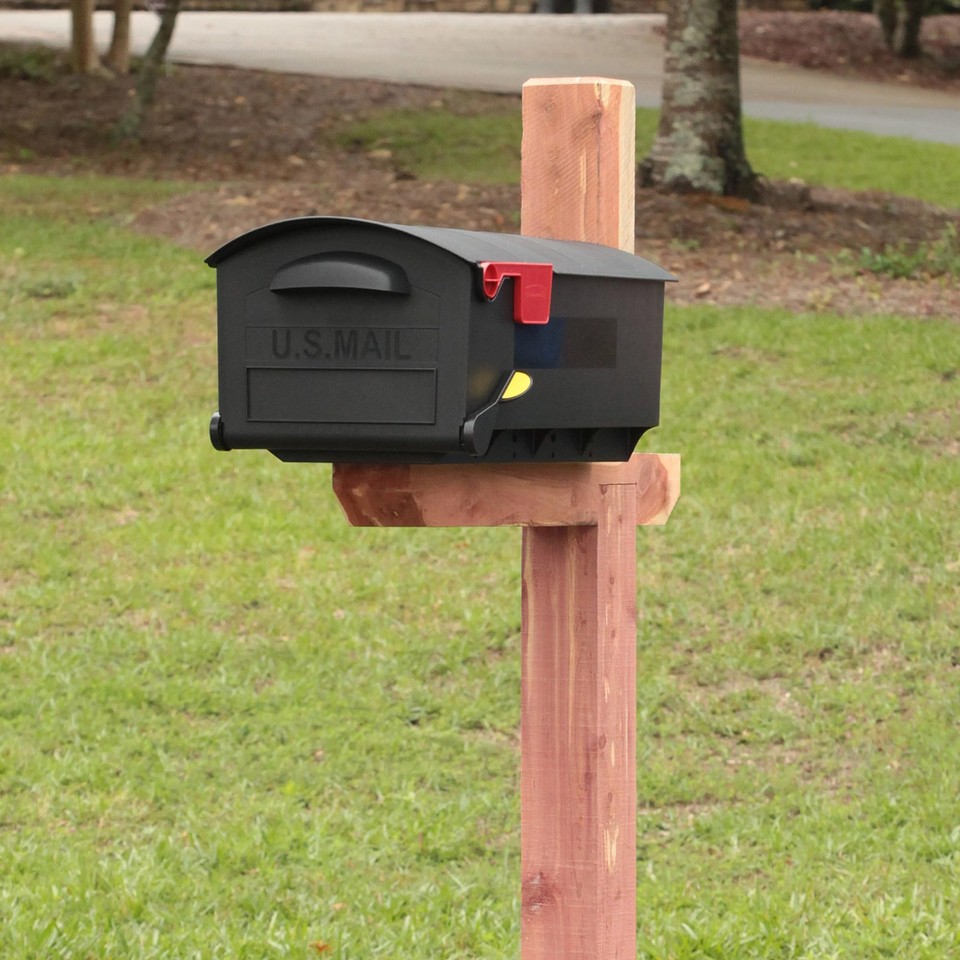 ARCHITECTURAL MAILBOXES Patriot Large Capacity, Plastic Post Mount ...