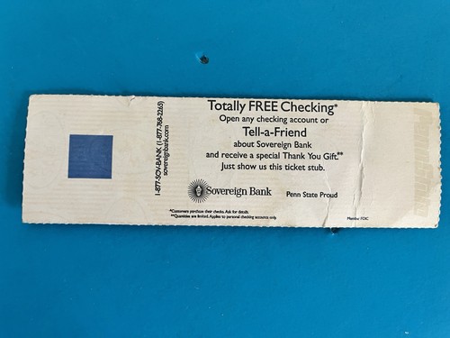 NEBRASKA VS PENN STATE NCAA FOOTBALL 2 TICKET STUBS, SEP 14 2002 AND ...