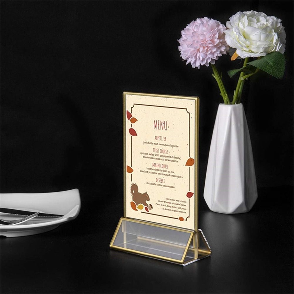Diy Menu Display At Table