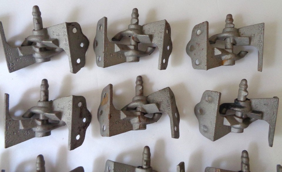 ANTIQUE ACME CAST IRON SHUTTER HINGES 20 SETS FOR 5 WINDOWS BUTTERFLY ...