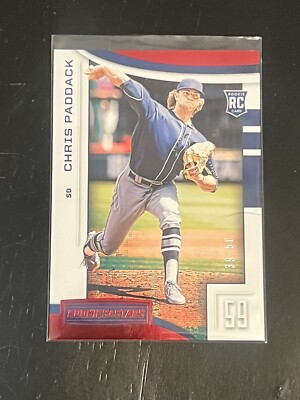 Chris Paddack Rookie 2019 Rookies and Stars Red Parallel #7 (NM/MT) 39/ ...
