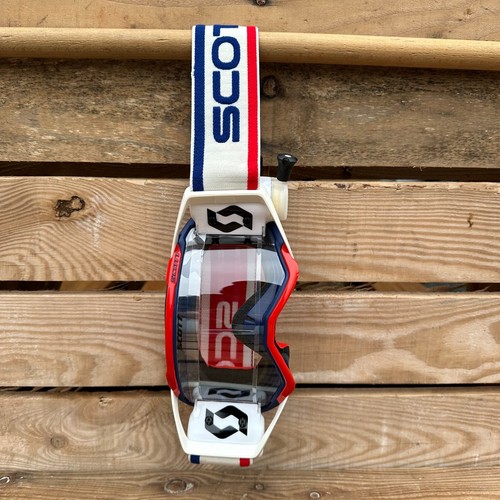 Scott Prospect Wfs Roll-Off Motocross Enduro Lunettes - Rétro Blanc ...