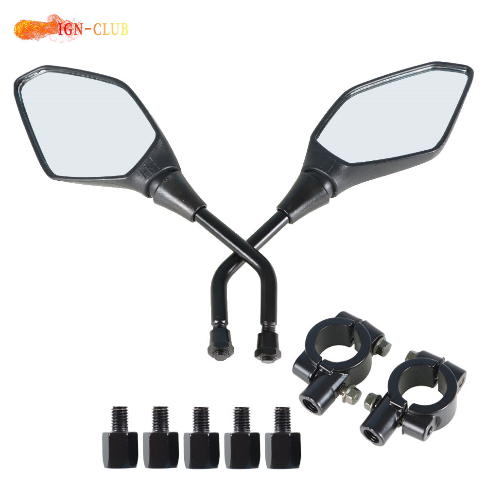 Rear View Side Mirrors Connectors ATV For Polaris Sportsman 110 300 XP ...