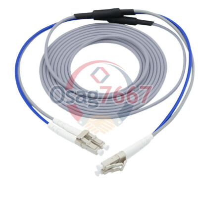 15M LC to LC UPC Armored Cable Fiber Patch Cord Pigtail Multi-Mode ...