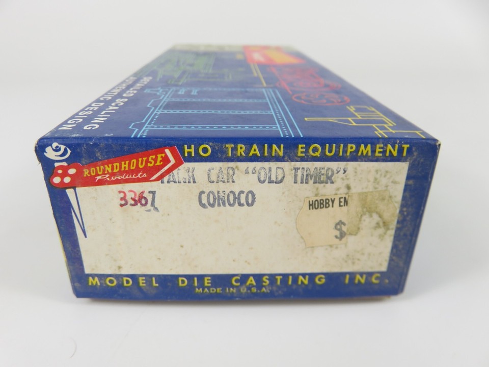 Roundhouse 3367 HO Scale Conoco Tank Car "Old Timer" Unassembled Kit NOS | eBay