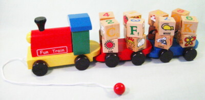 Alphabet trains / Words, Blocks | eBay Australia