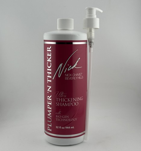 Nick Chavez Beverly Hills Ultra Thickening Shampoo 32 oz SEALED + PUMP ...