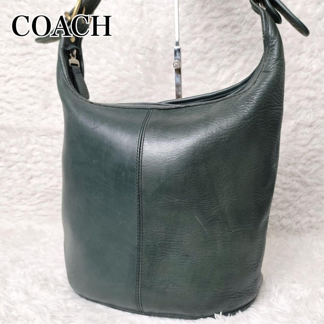 Rare Color Old Coach Bucket Type Leather Shoulder Bag… - Gem