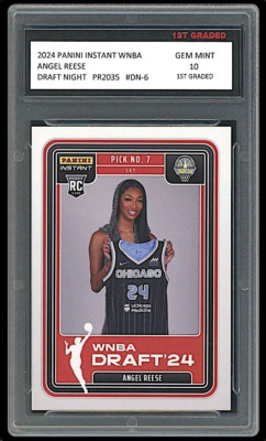 Angel Reese 2024 Panini Instant WNBA Draft Night 1st Graded 10 Rookie ...