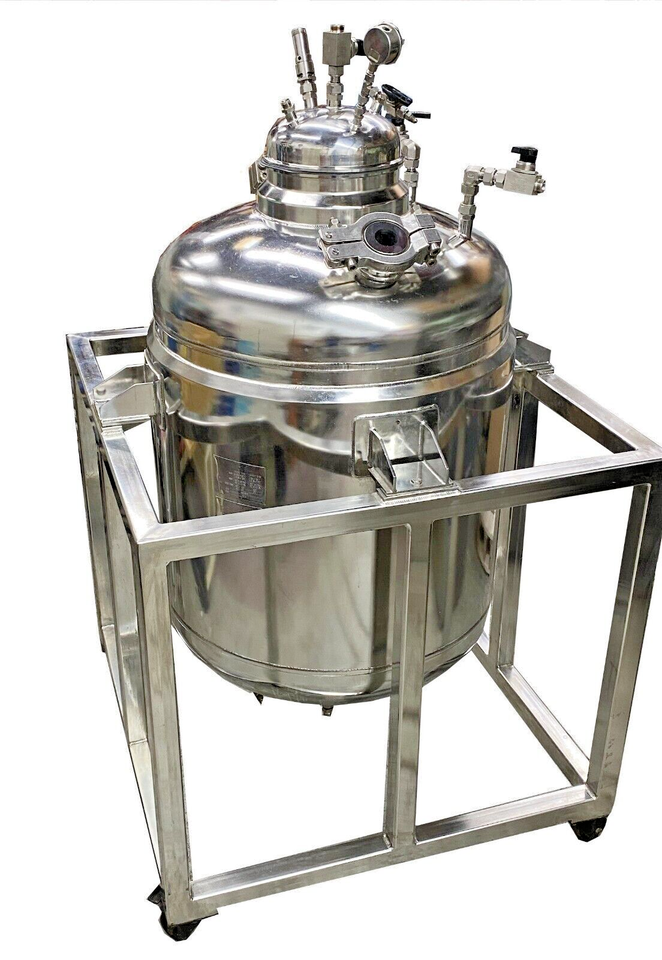 Precision Stainless Steel High Pressure 100 Gallon Vacuum Jacketed Tank ...
