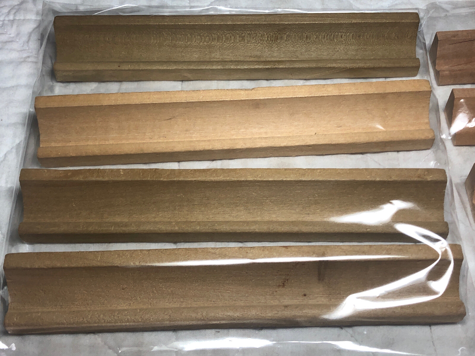 Lot Set of 8 Scrabble Game Wood Letter Tile Holders Racks Trays Crafts ...