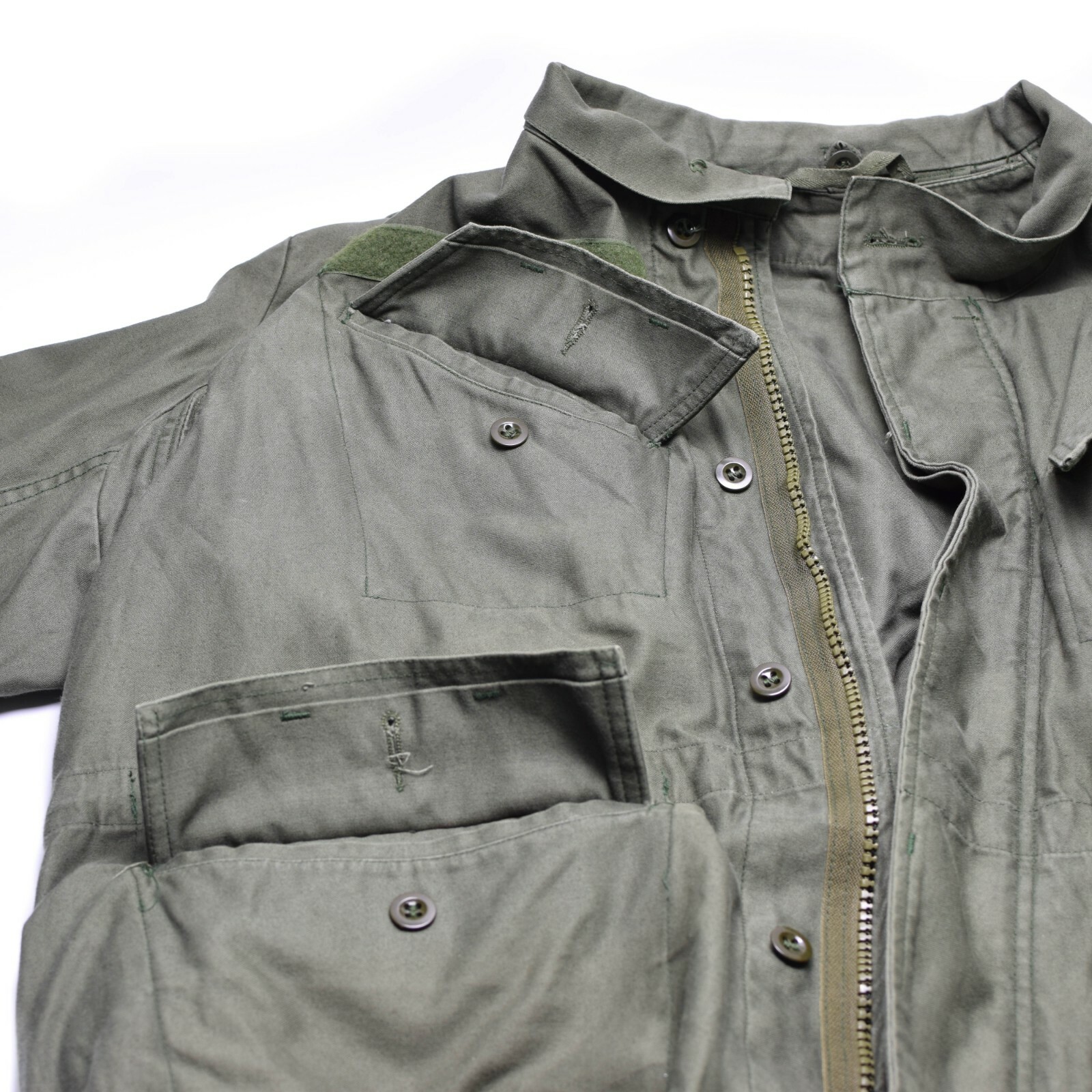 Genuine Belgian army field jacket M64 military cotton water-resistant ...