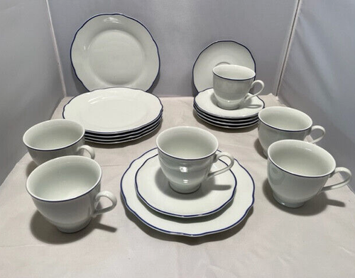 Feston, Serie Blue Line, 18 teilig, Kaffeeservice, Porzellan | eBay