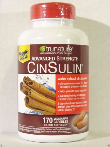 trunature ADVANCED STRENGTH CINSULIN 170 Capsules | eBay